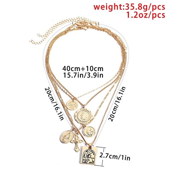 Jewelry | Multi Chain Coin Necklace | Poshmark